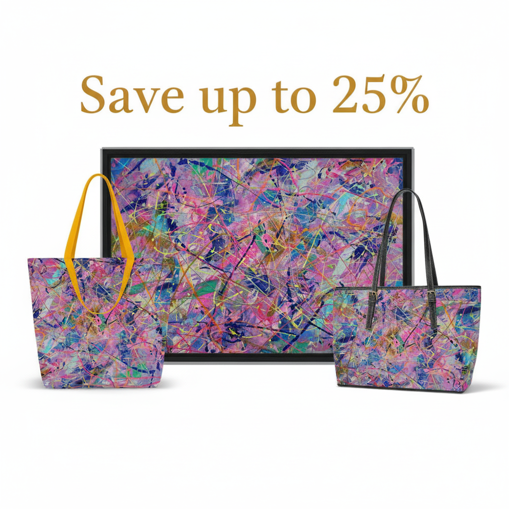 Mother's Love Art Bundle - Save 25% | Framed Print + 2 Luxury Bags ...